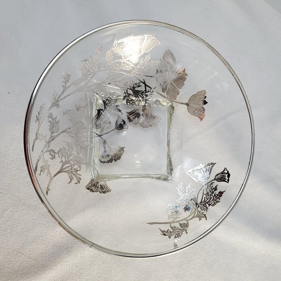 Silver City Glass | Dining | Vintage Silver City Glass Flanders Clear ...